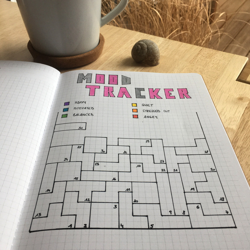 How the MOOD TRACKER works in a bullet journal - There's a book for that.